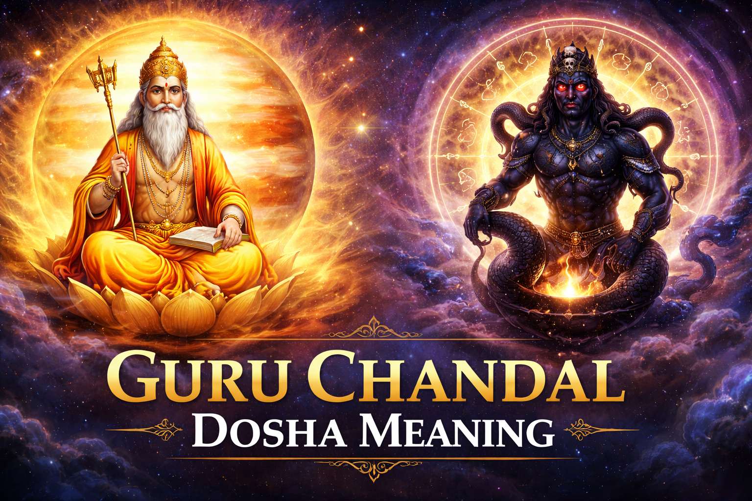 Guru Chandal Dosha Meaning - AstroDunia